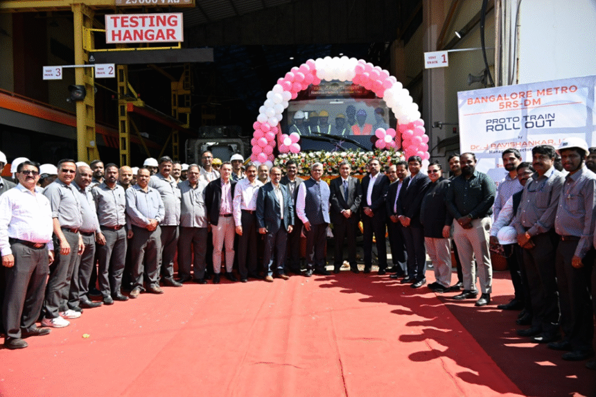 BEML Rolls out Prototype of New Driverless Metro Trainset for BMRCL’s ...
